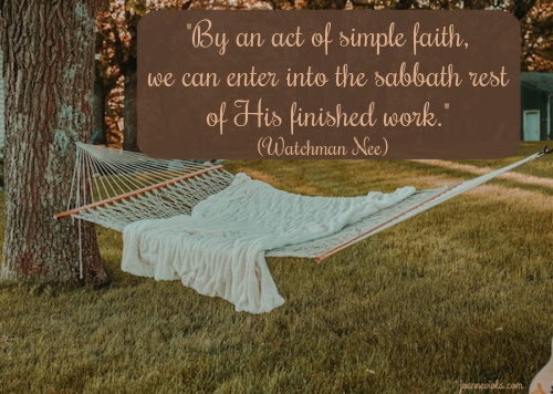 Enter into the Sabbath Rest | Joanne Viola